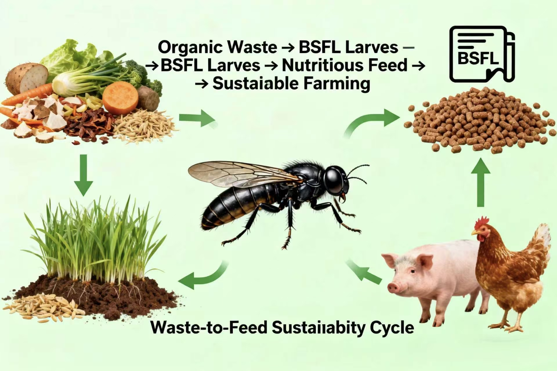 Feed Nutrition Upgrade! Black Soldier Fly Larvae Meal Rich in ...