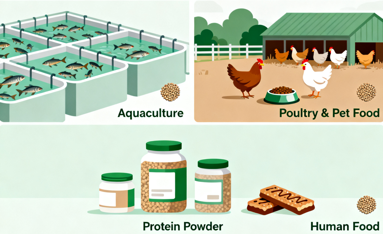 Dual Advantages of Green & Nutrition! Black Soldier Fly Larvae Meal ...